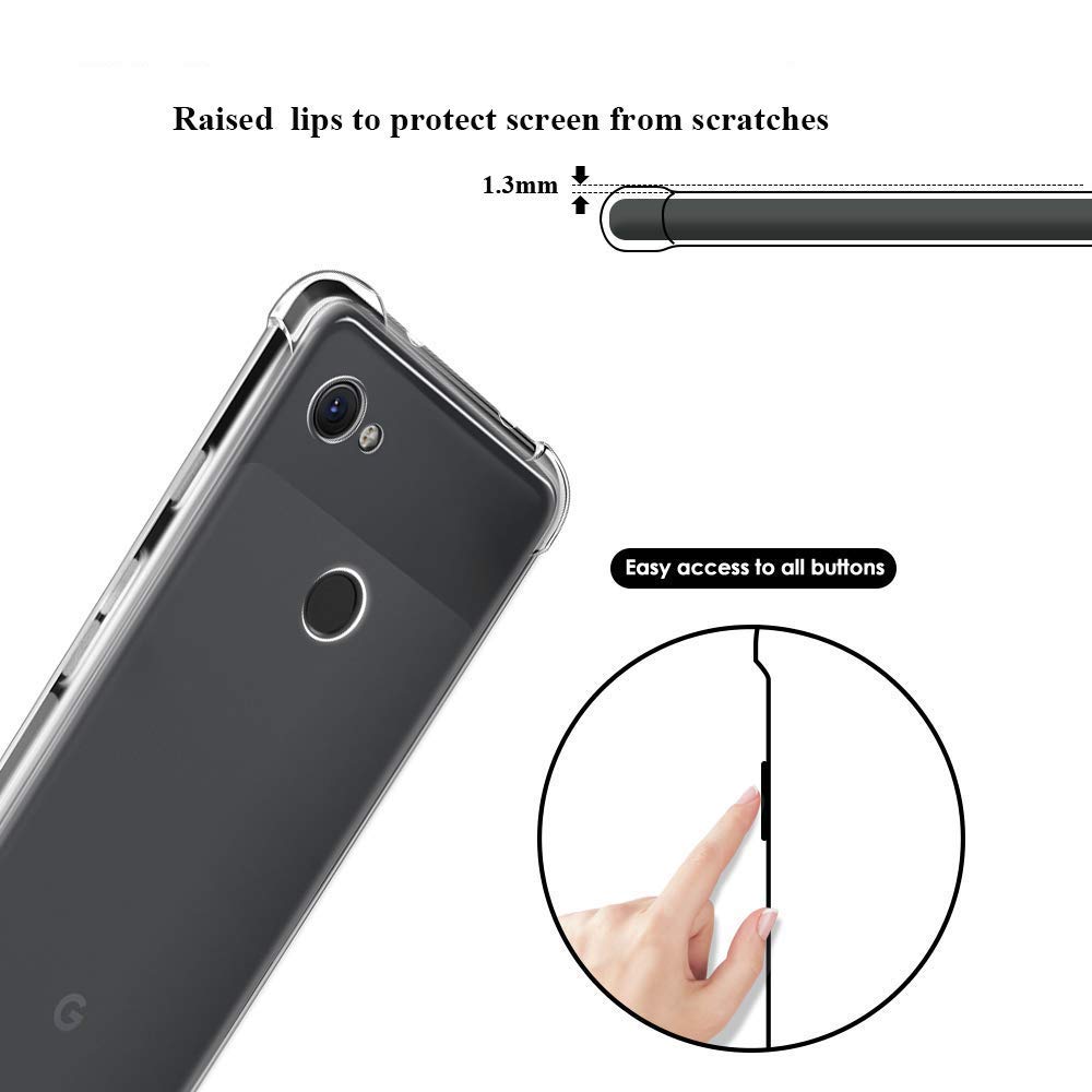 Tarkan Shock Proof Bumper Soft TPU Back Case Cover for Google Pixel 3A ...